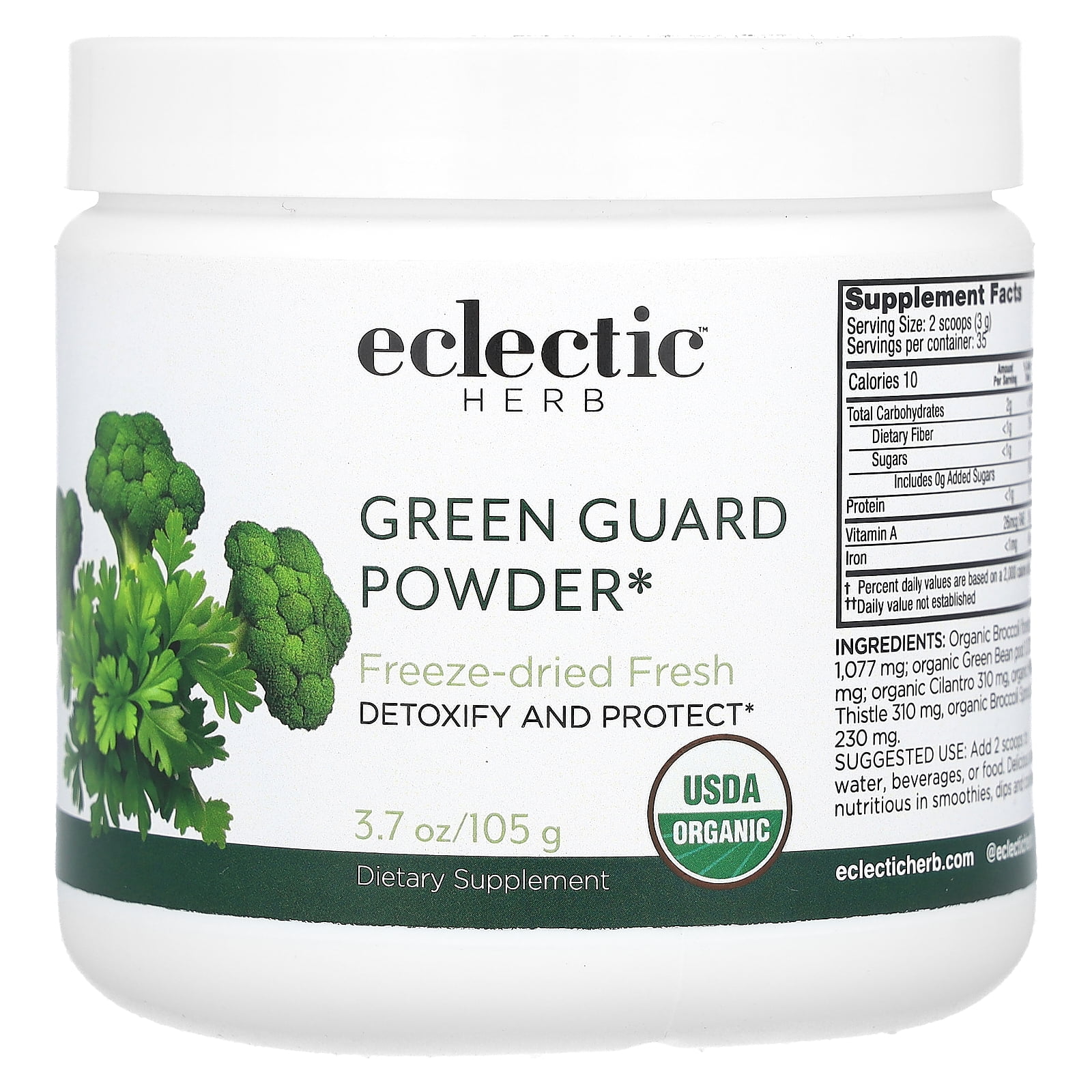 Eclectic Herb Green Guard with Broccoli 105 g Powder - Walmart.com