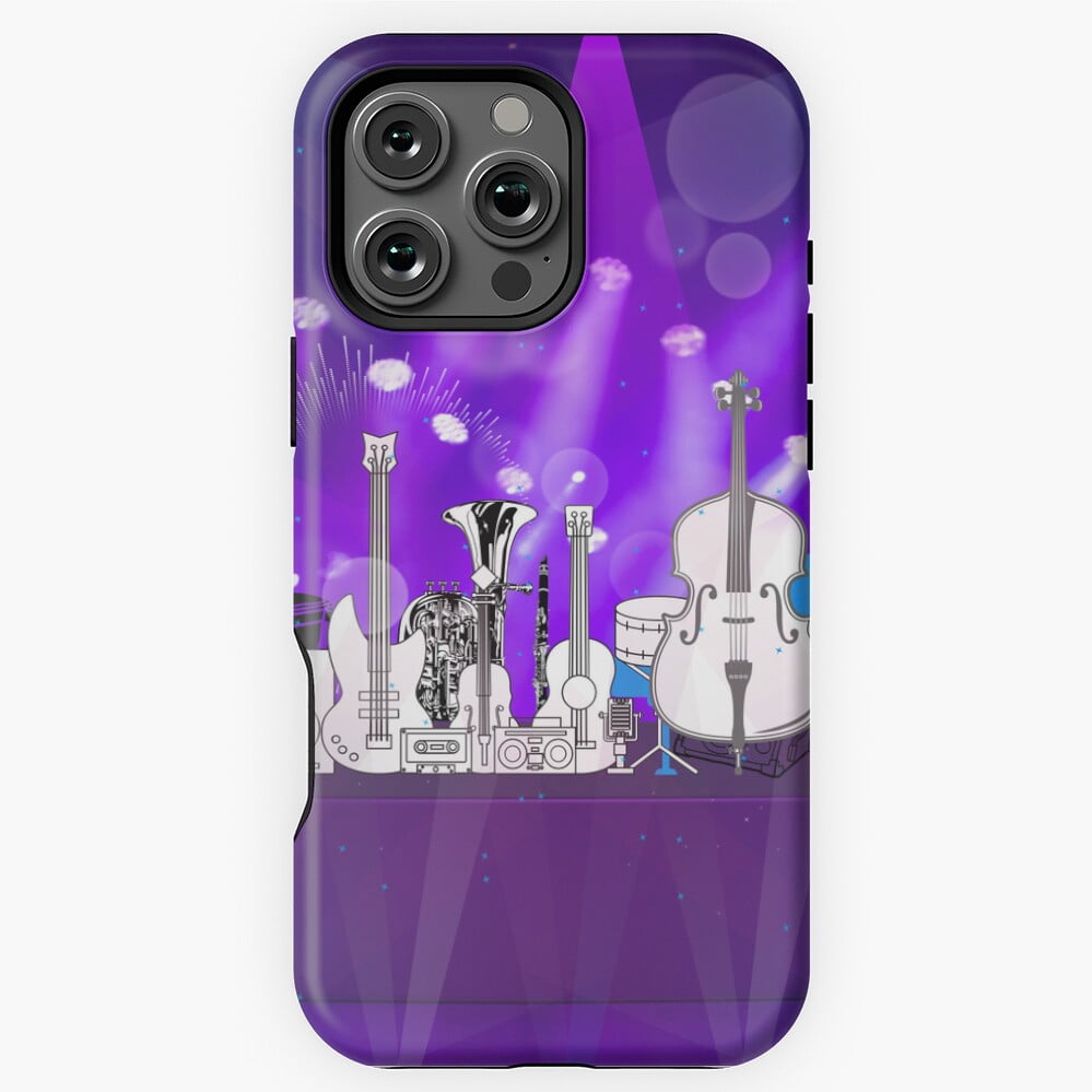 Eclectic Mix of Musical Instruments Phone Case for iPhone 16 15 14 13 ...