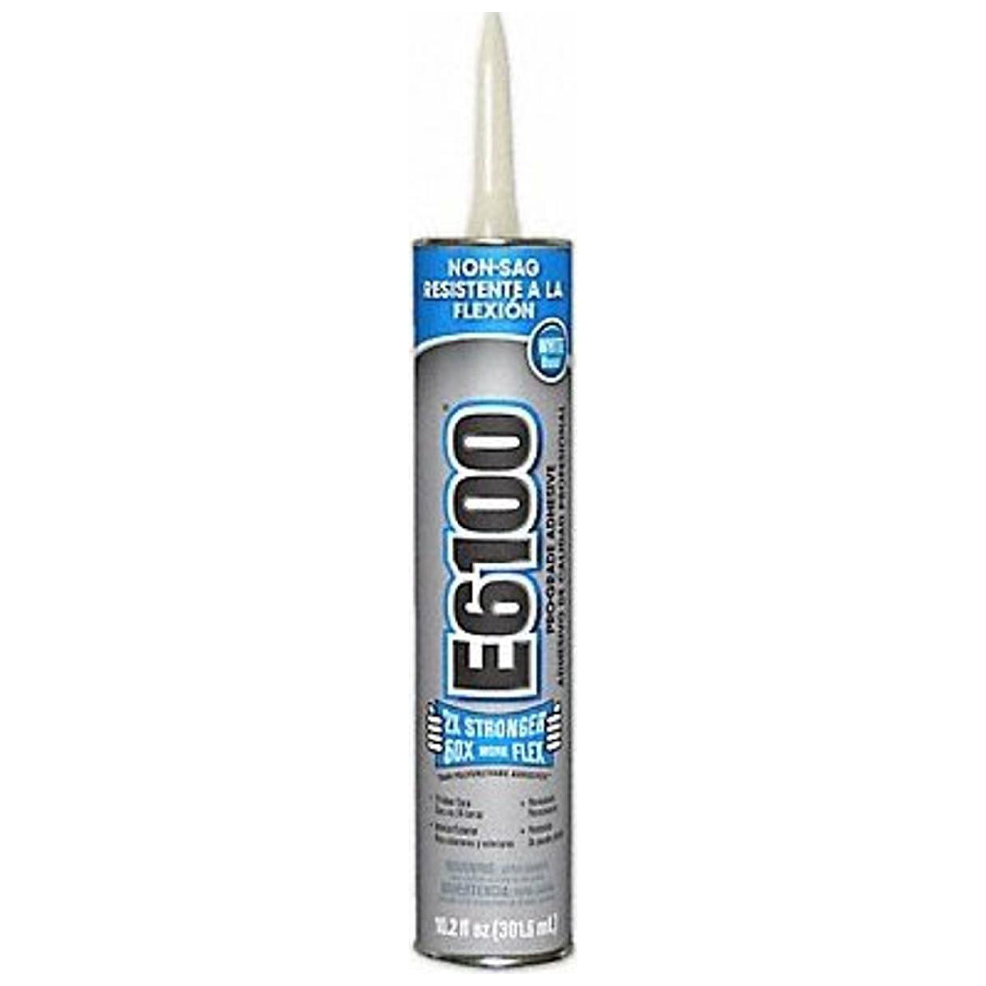Adhesive, E6100 Series, Cloudy White(Wet), Clear(Dry), 10.2 oz ...