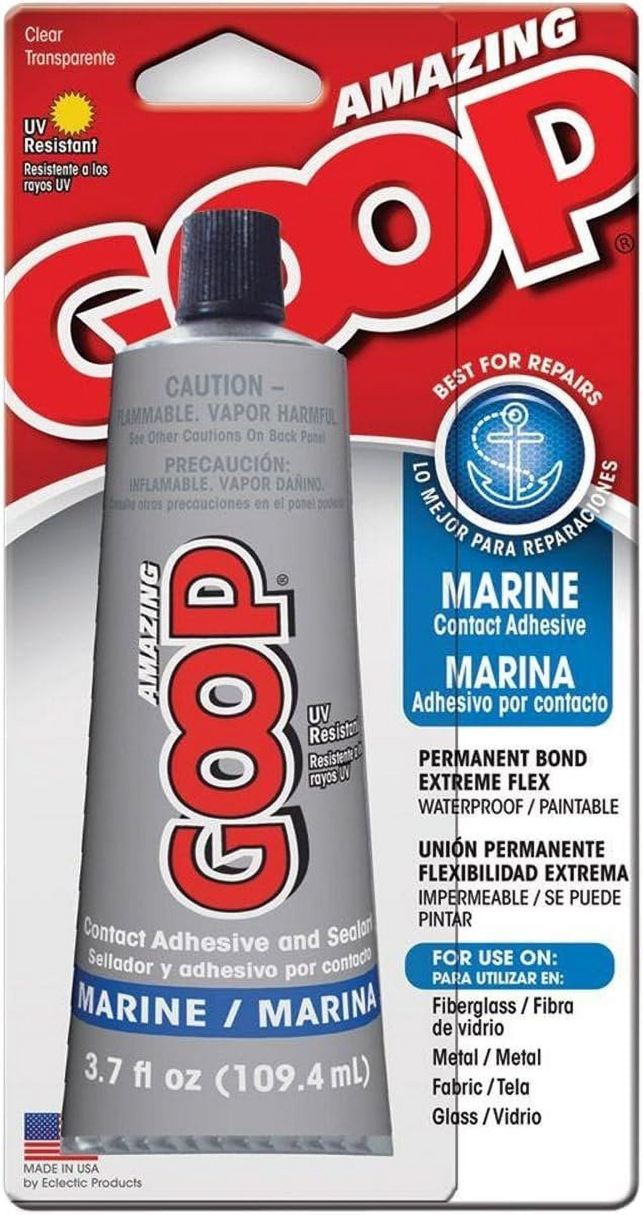 Eclectic Products Inc Amazing GOOP Marine Contact Adhesive Clear 3.7 oz ...