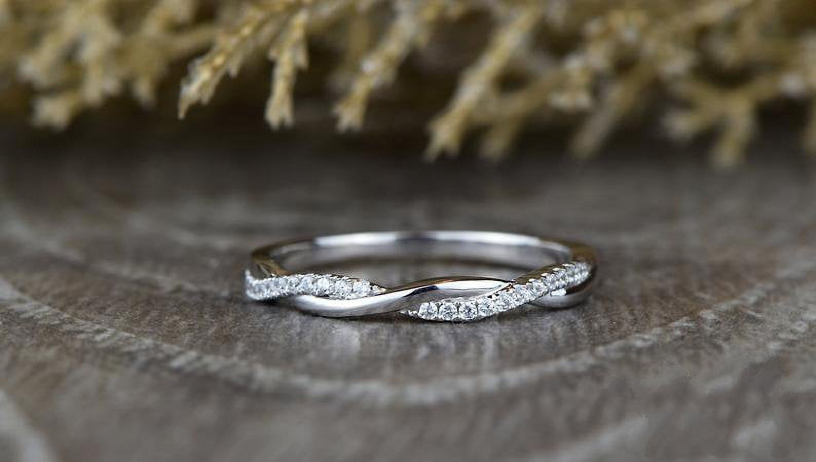 Eclet Jewels 0.4 Ct Brilliant Round Cut Diamond Rings - 14K White Gold ...