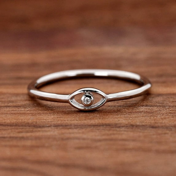 Eclet Jewels 0.4 Ct Round Brilliant Cut Diamond Ring - White Gold Over ...