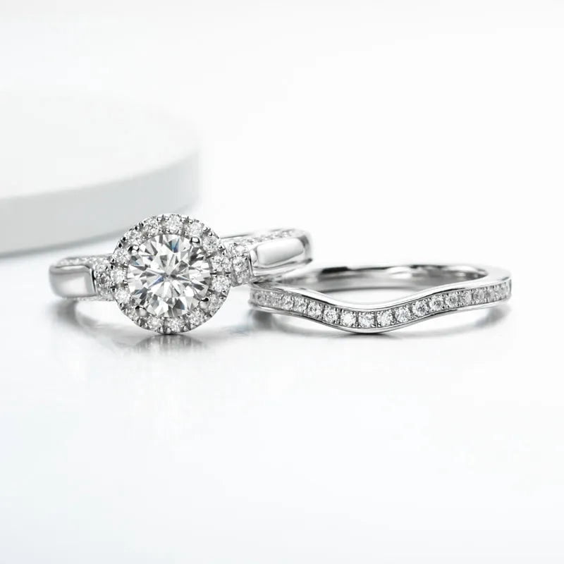 Eclet Jewels 1.8 Ct Round Brilliant Cut Diamond Ring - Silver 14K White ...
