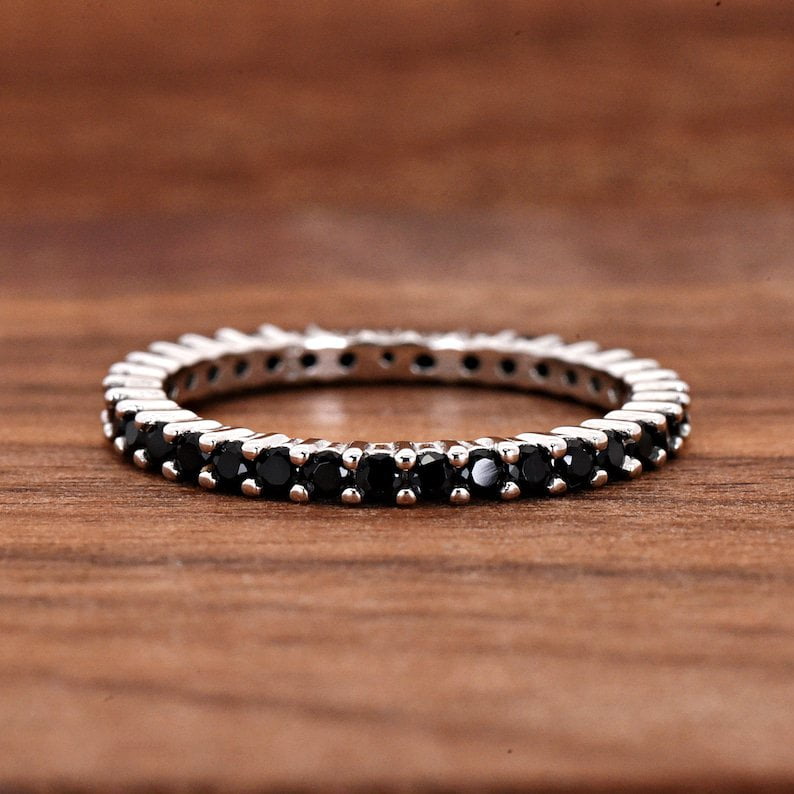 Eclet Jewels 1 Ct VVS1 Round Cut Diamond Rings - 14K White Gold Over ...