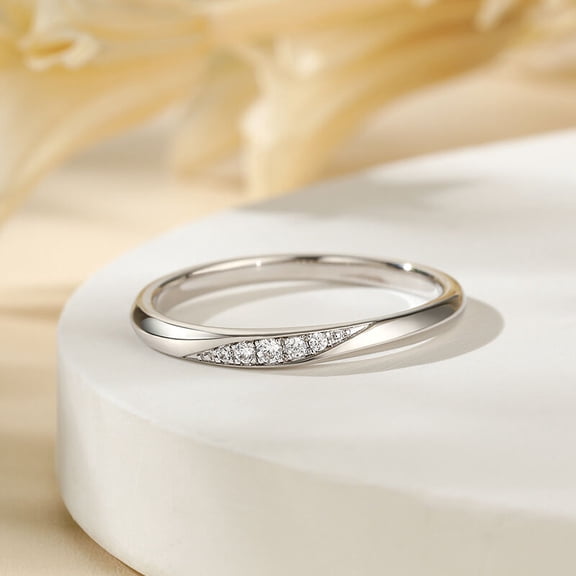 Eclet Jewels 1 Ct VVS1 Round Cut Diamond Rings - 14K White Gold Over ...