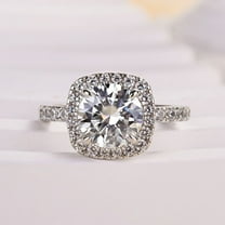 Eclet Jewels Brilliant 1.9 Ct Round Cut Diamond Ring - 14K White Gold ...