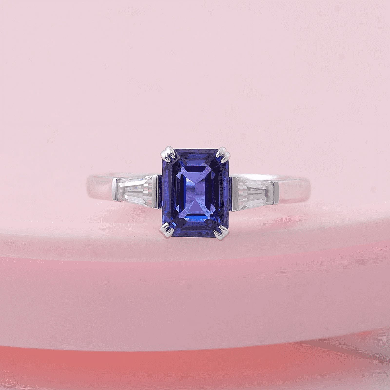 Eclet Jewels Silver 14K White gold Plated Ring - Modern 1.9 Ct ...