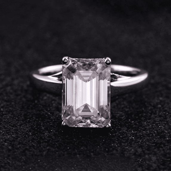 Eclet Jewels White Gold Over 14K Silver Diamond Ring - Brilliant 2.3 Ct ...