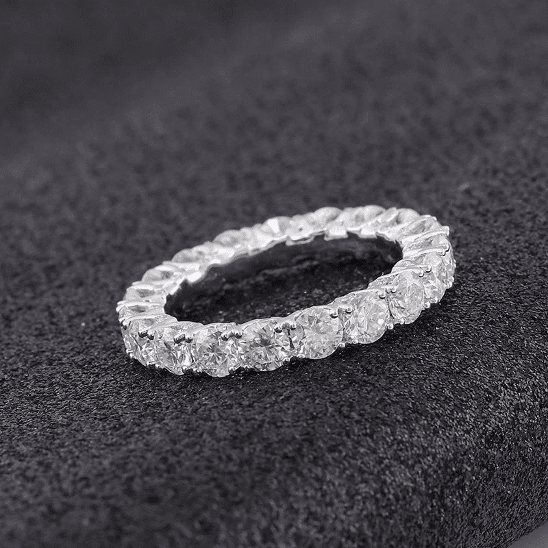Eclet Jewels White gold Over 14K Silver diamond Ring - 1.4 Ct Round ...
