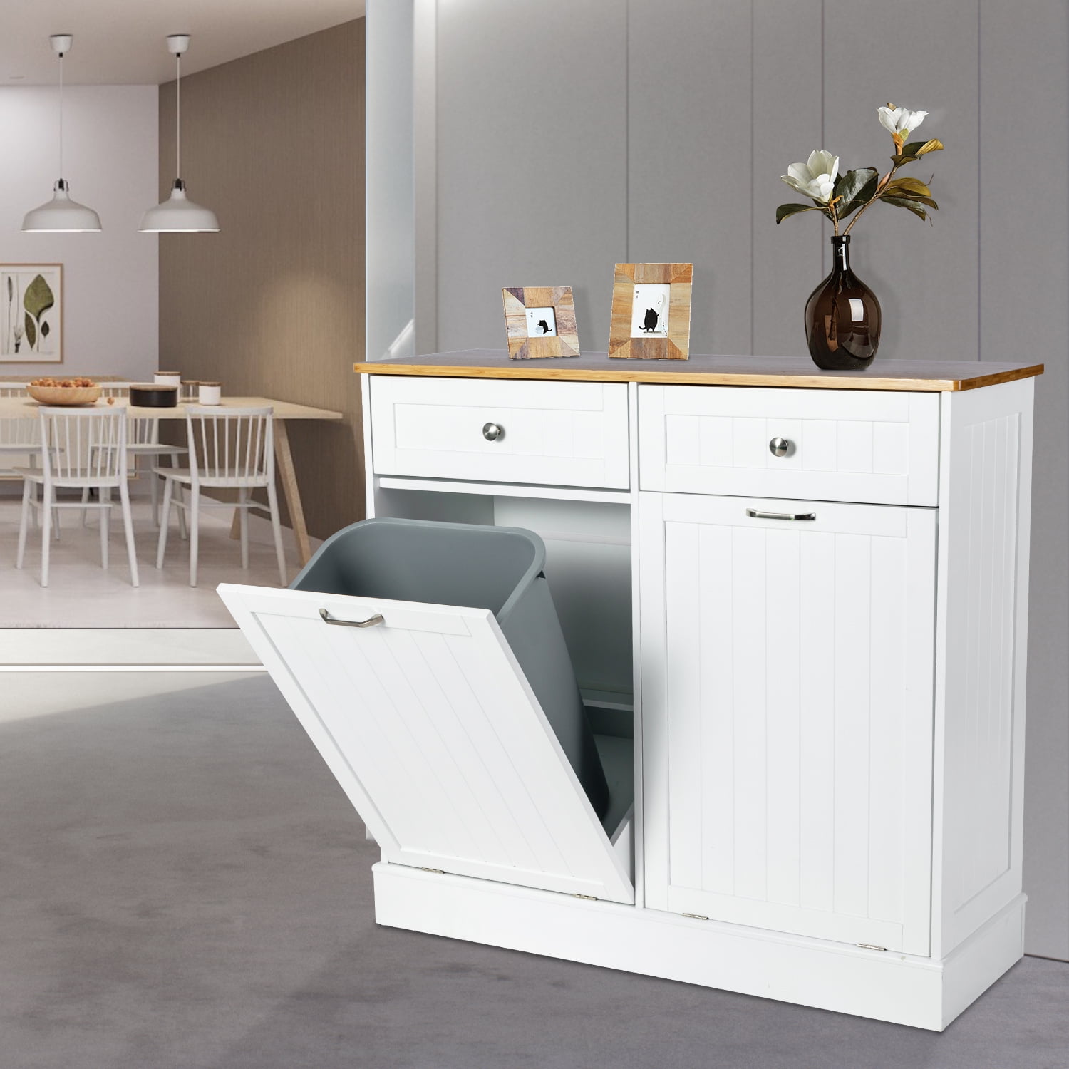 Wooden Kitchen Bin Cabinet | Cabinets Matttroy