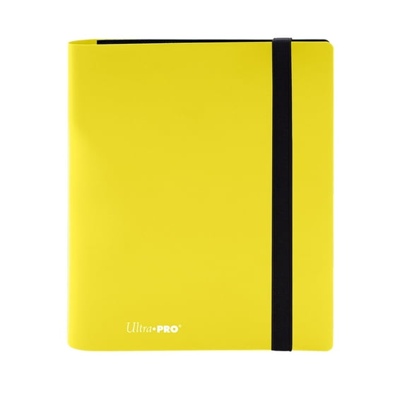 Ultra PRO: 4-Pocket PRO-Binder - Eclipse (Lemon Yellow) - Walmart.com
