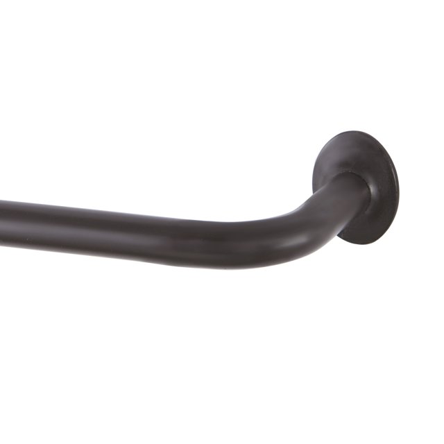 Eclipse 5/8" Wrap Around Room Darkening Curtain Rod, 48-86", Espresso ...