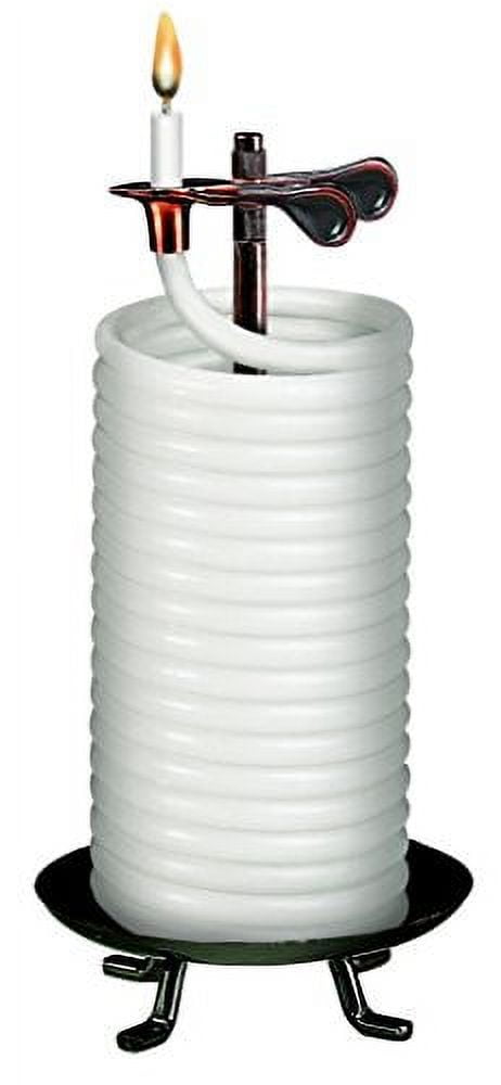 Eclipse 80-Hour Beeswax Coil Vanilla Candle with Cotton Wick & Auto ...