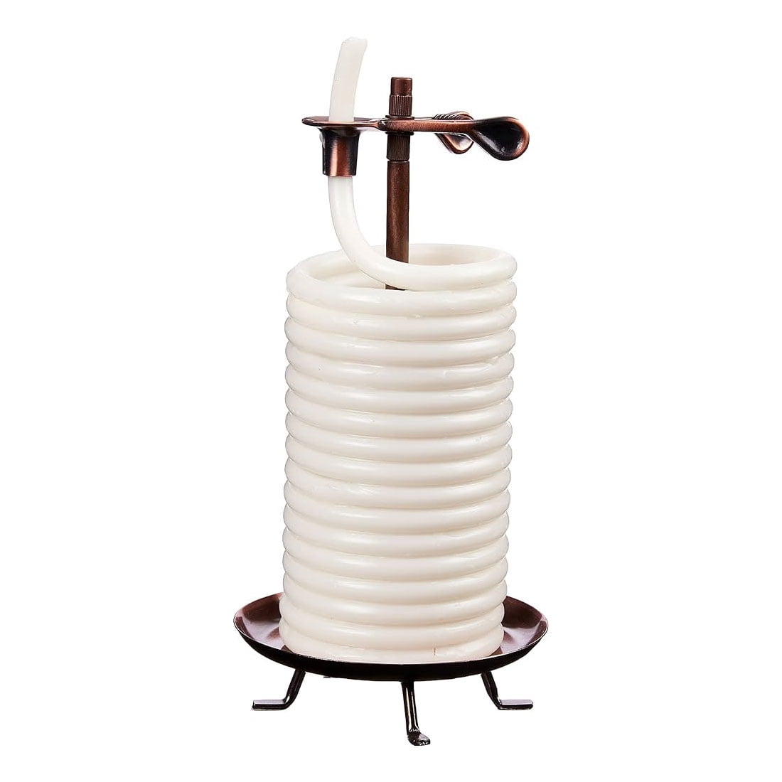 Eclipse 80-Hour Beeswax Coil Vanilla Candle with Cotton Wick & Auto ...