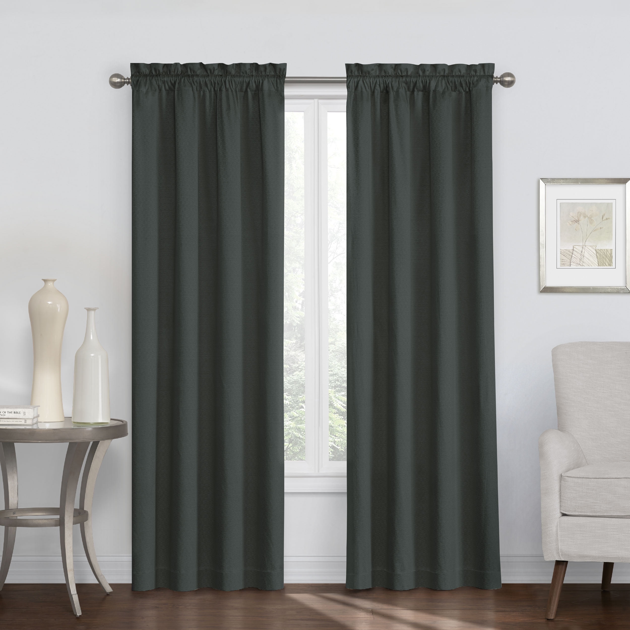 Eclipse Canova Thermaback Blackout 42 x 84 Window Curtain Panel in ...