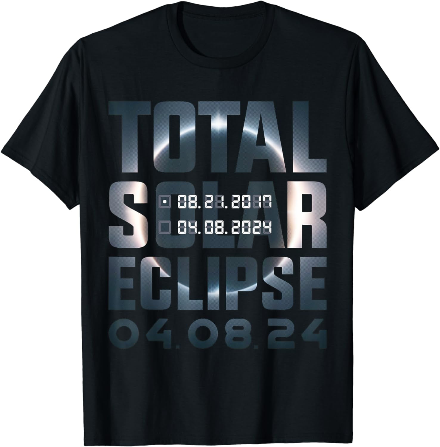 Eclipse Checklist Total Solar Eclipse 2024 T-Shirt - Walmart.com