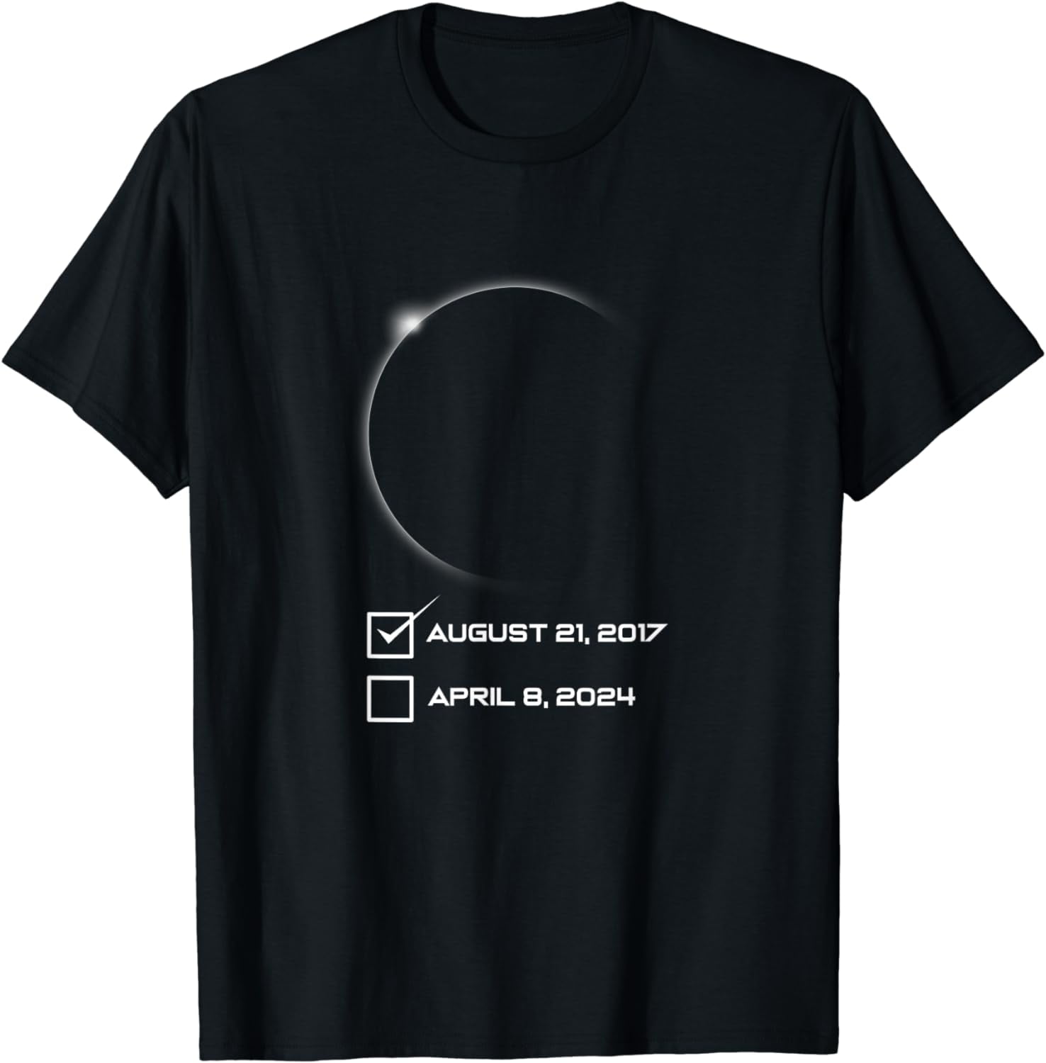 Eclipse Checklist Total Solar Eclipse April 8 2024 Eclipse T-Shirt ...