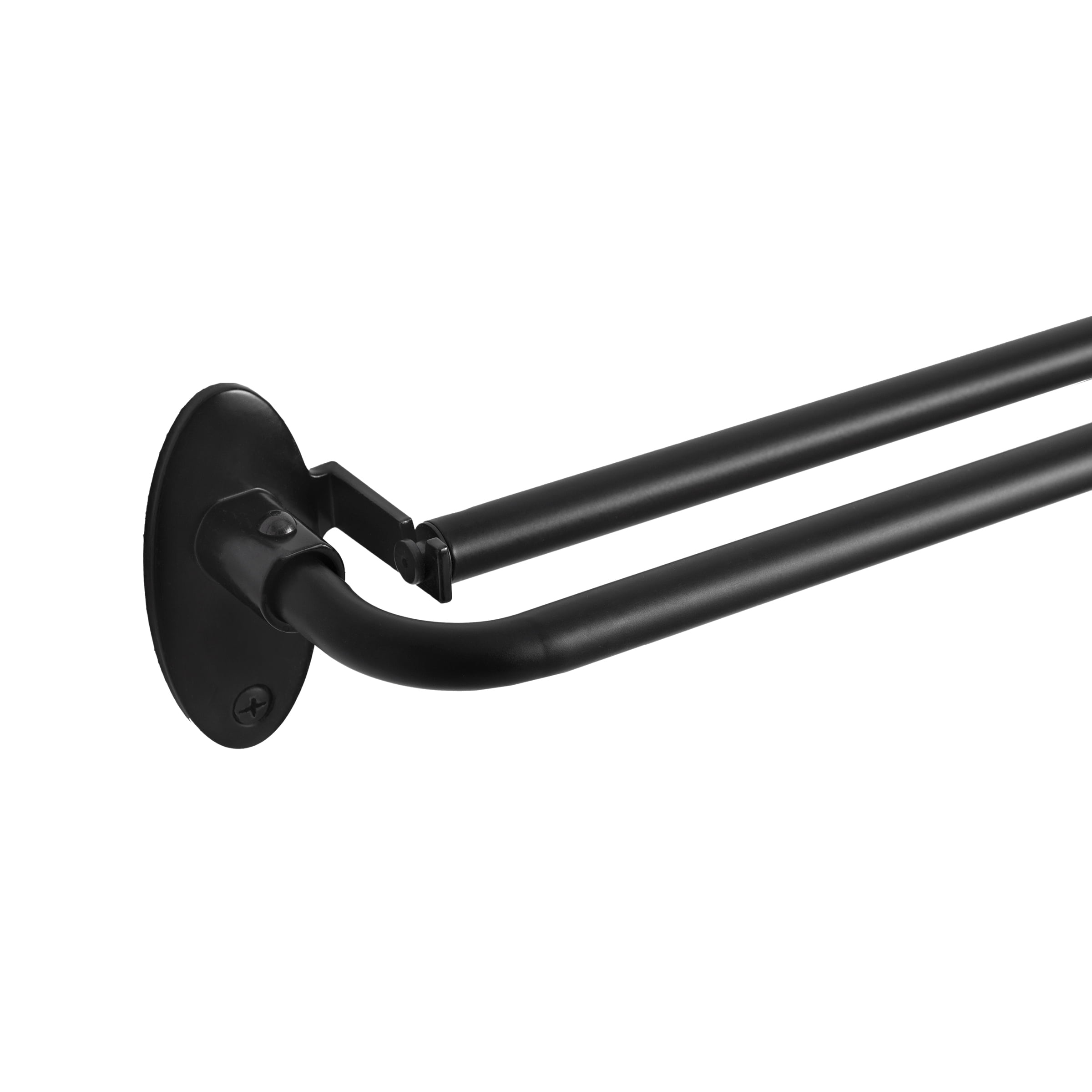 Eclipse Clinton 5/8" Blackout Double Wrap Sliding Window Curtain Rod ...