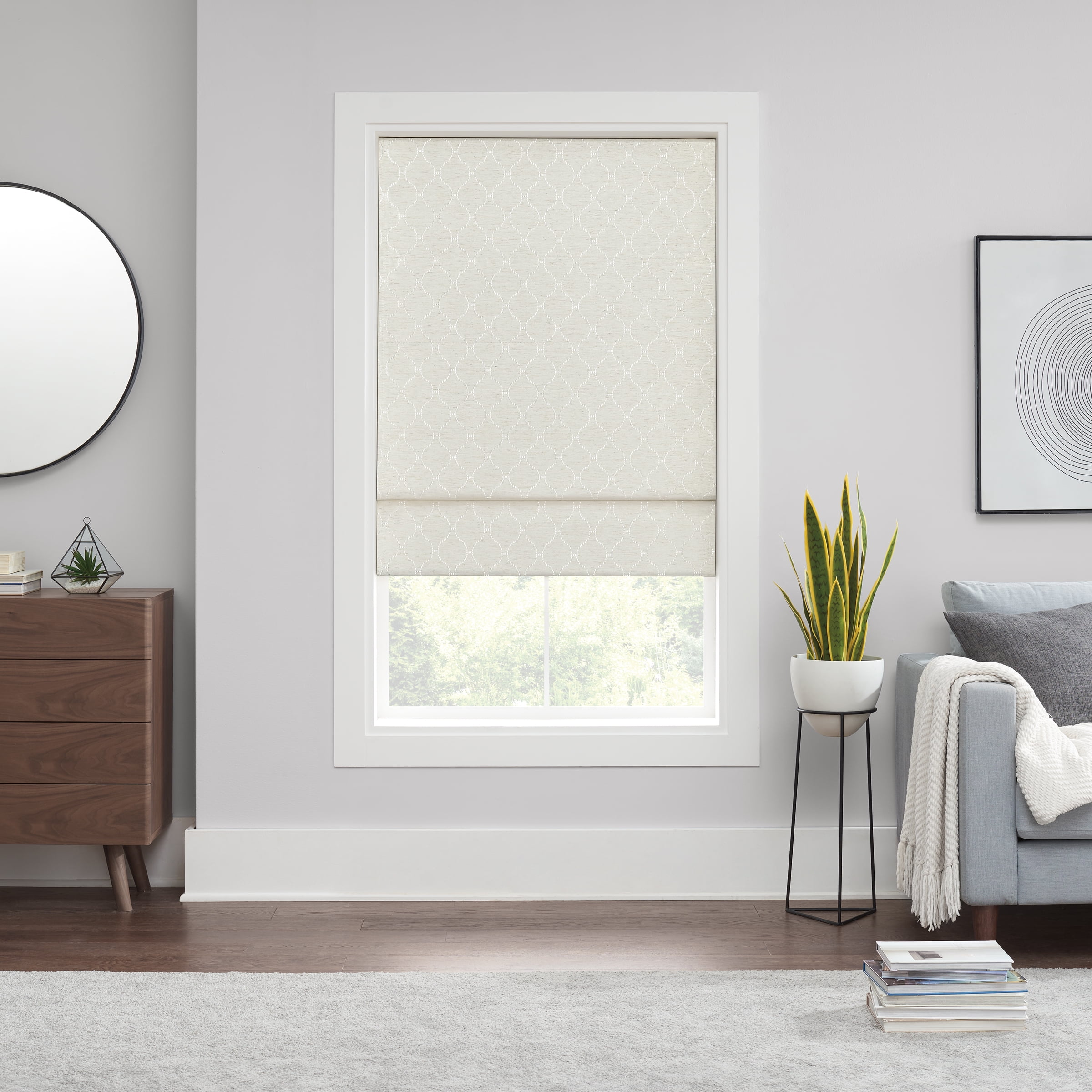 Eclipse Darien Ogee 100% Total Blackout Cordless Roman Shade 23x64 ...