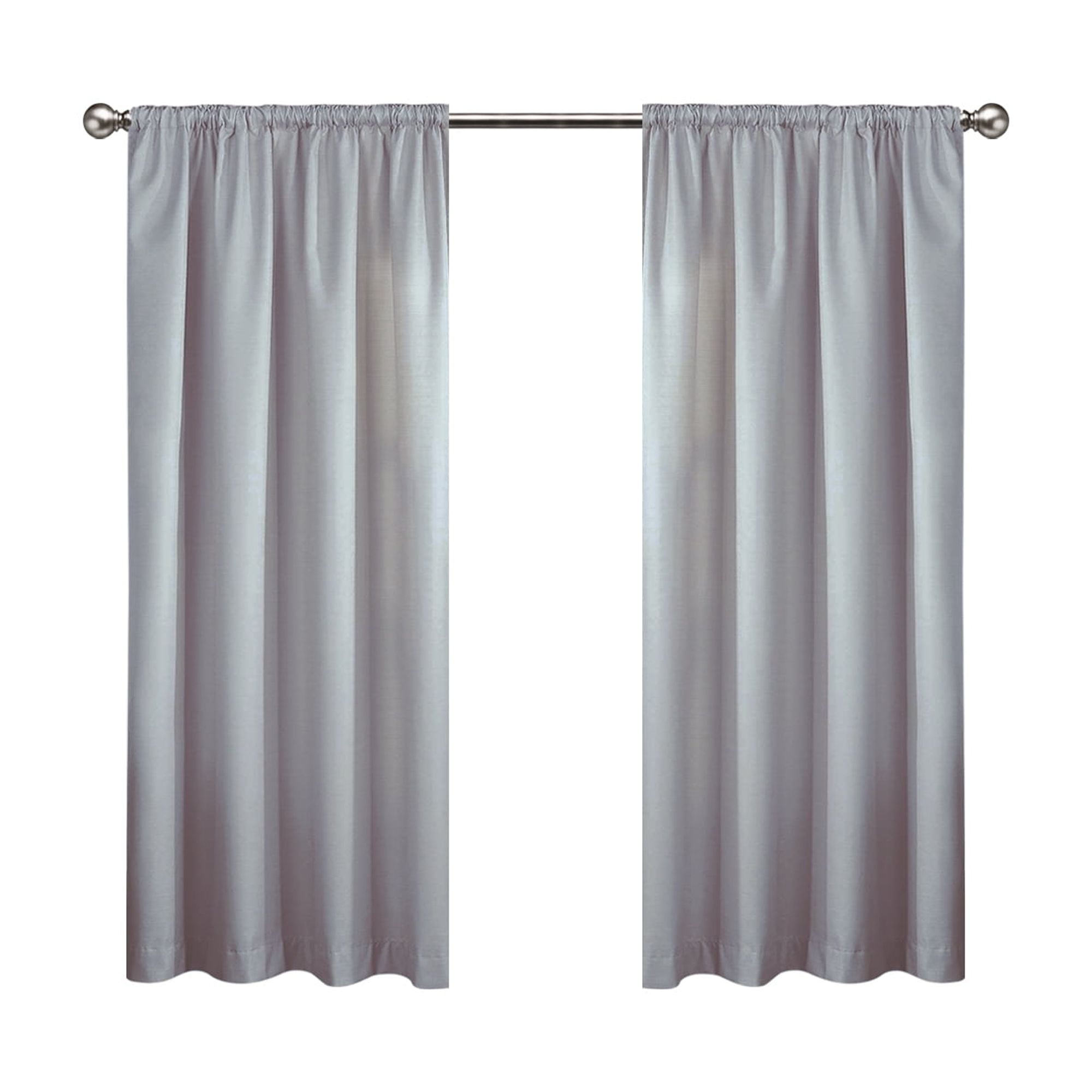 Eclipse Draft Stopper Room Darkening Fleece Lined Rod Pocket, Single ...