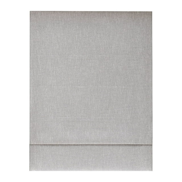 Eclipse Drew Textured Solid, 100% Total Blackout, Cordless Roman Shade ...