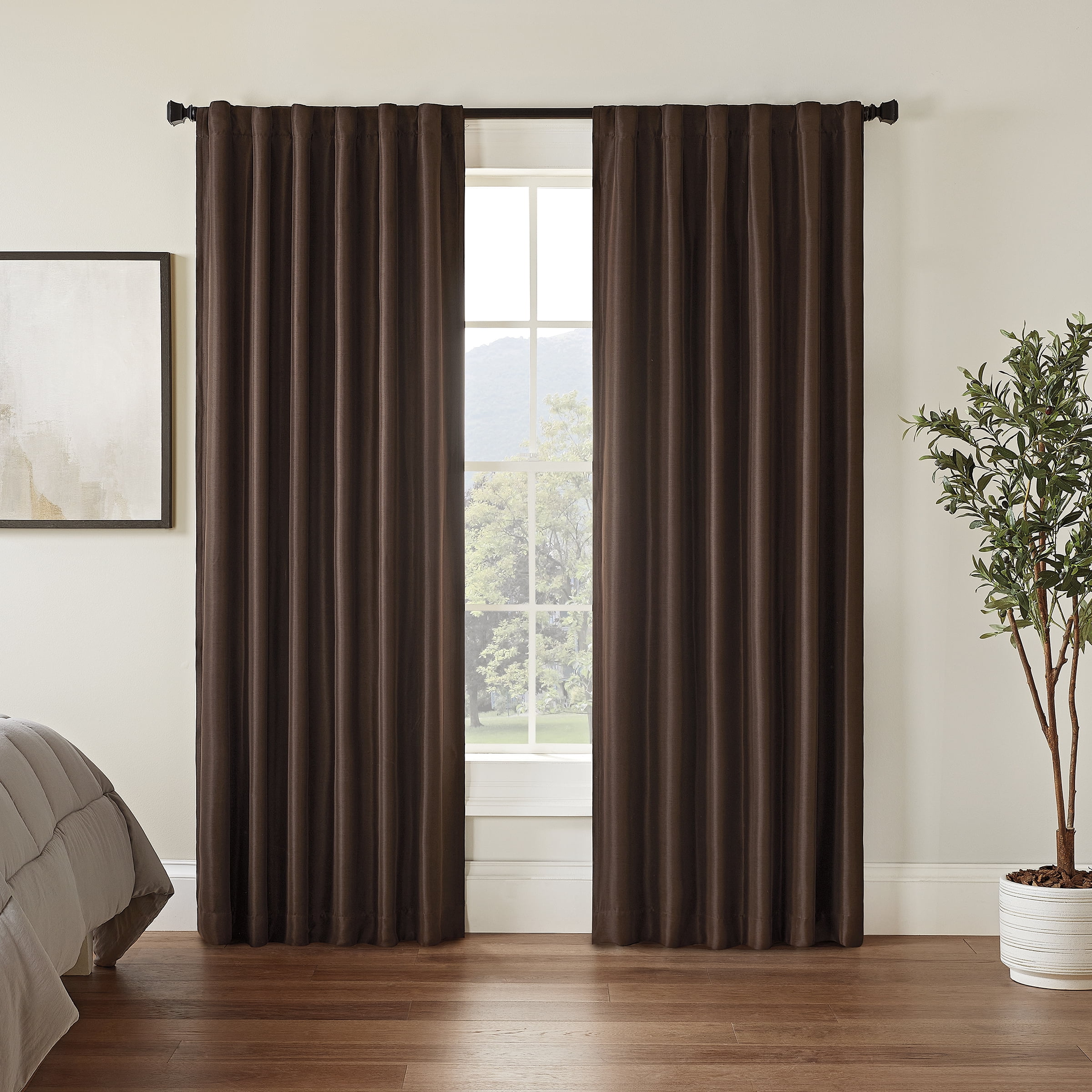 Eclipse Fresno Blackout Curtain Panel, Back Tab Window Curtain ...