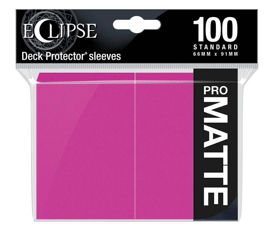 1 pack of 100 Ultra PRO Pro-Matte Eclipse Hot Pink Standard Sized Card ...
