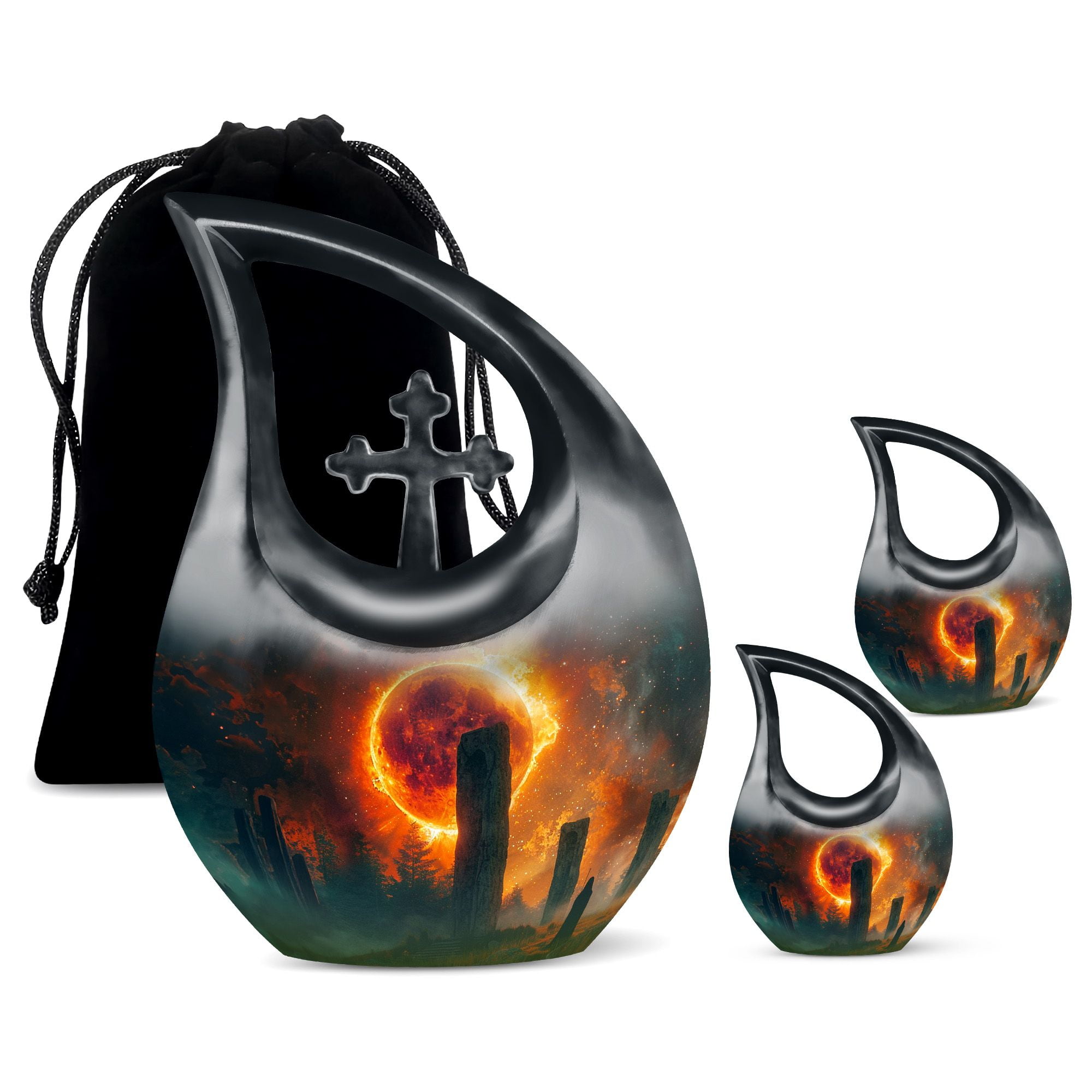 Eclipse Monumen Urn - Keepsake Urns For Human Ashes - Urn For Ashes Adult Male - Urn For Ashes ...