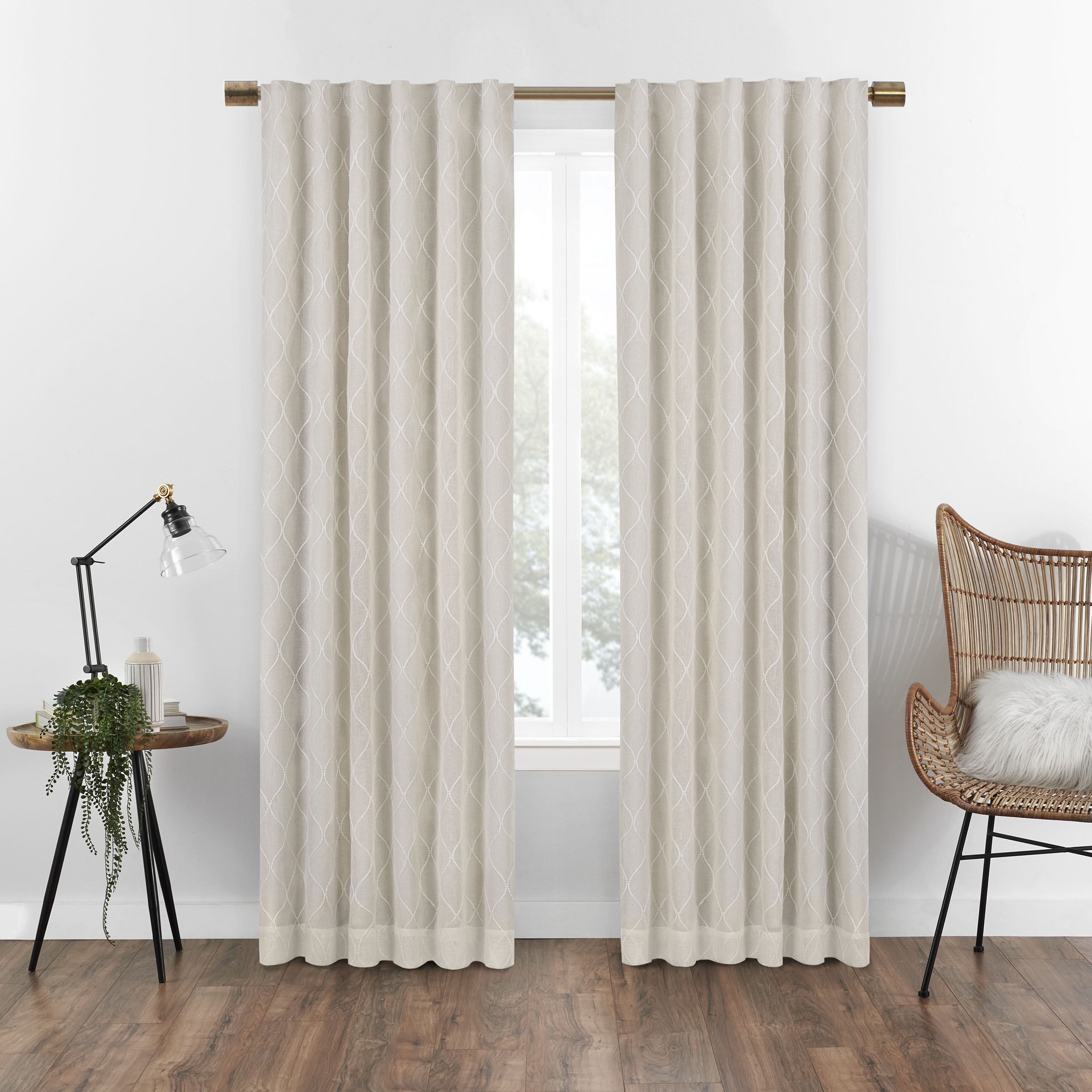Eclipse Corinne Blackout Rod Pocket Single Window Curtain Panel, Plum ...