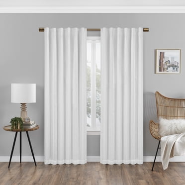 Eclipse Phoenix Solid Blackout Curtains, 63 Inch Long, Set of 2, Black ...