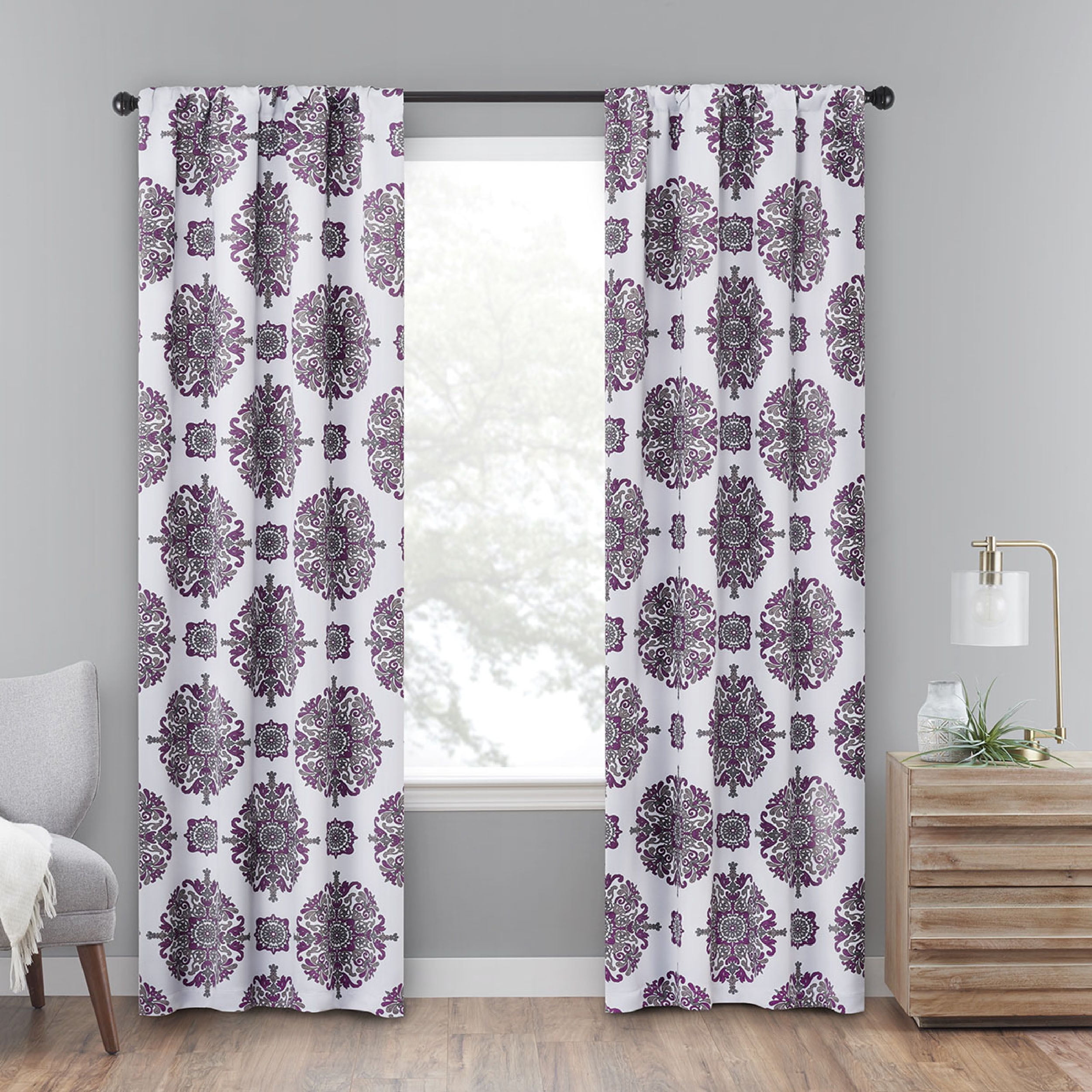 Eclipse Olivia Room Darkening Thermaweave, Rod Pocket Window Curtain ...