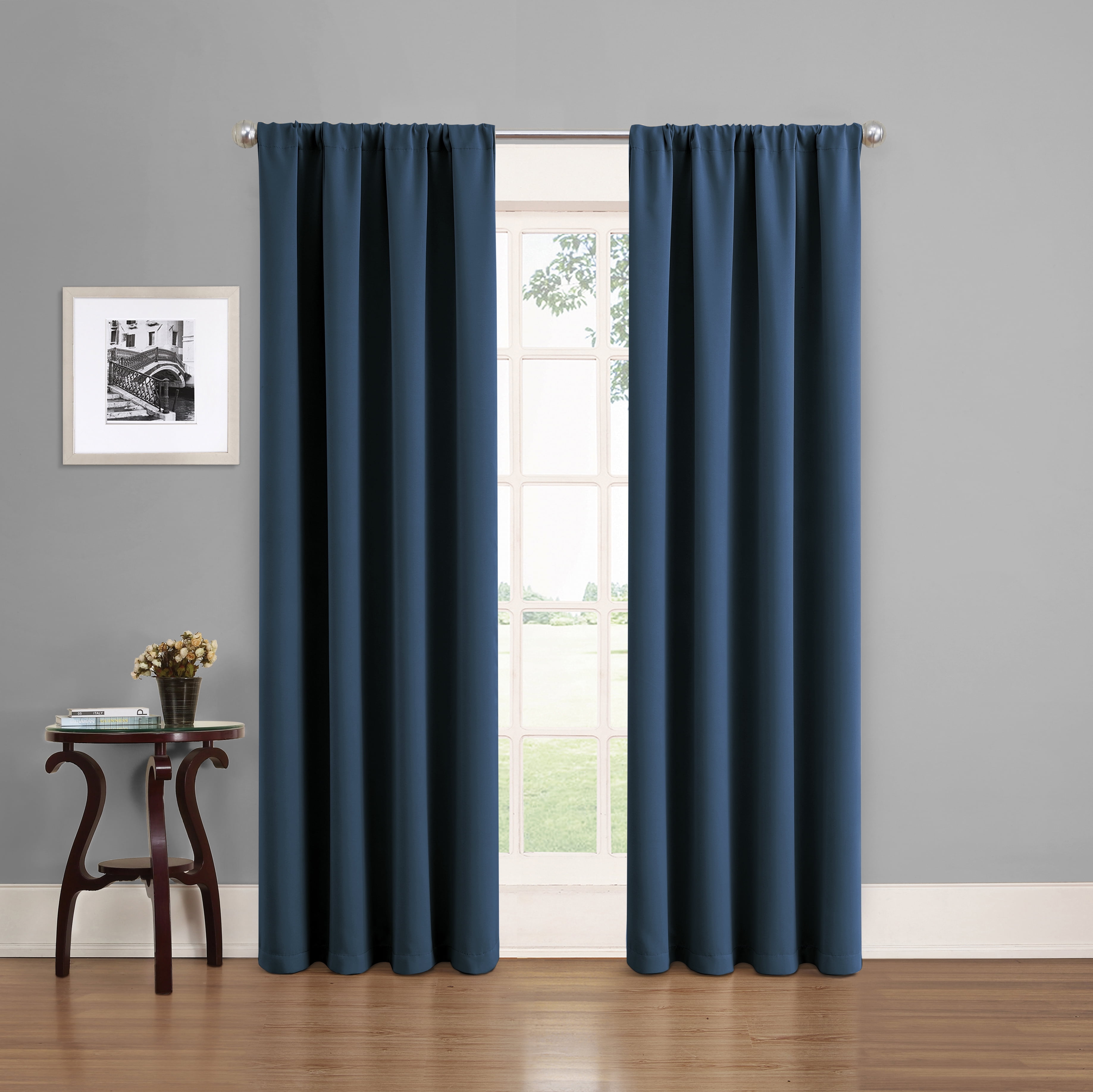 Eclipse Phoenix Blackout Curtain - Indigo Blue - Walmart.com