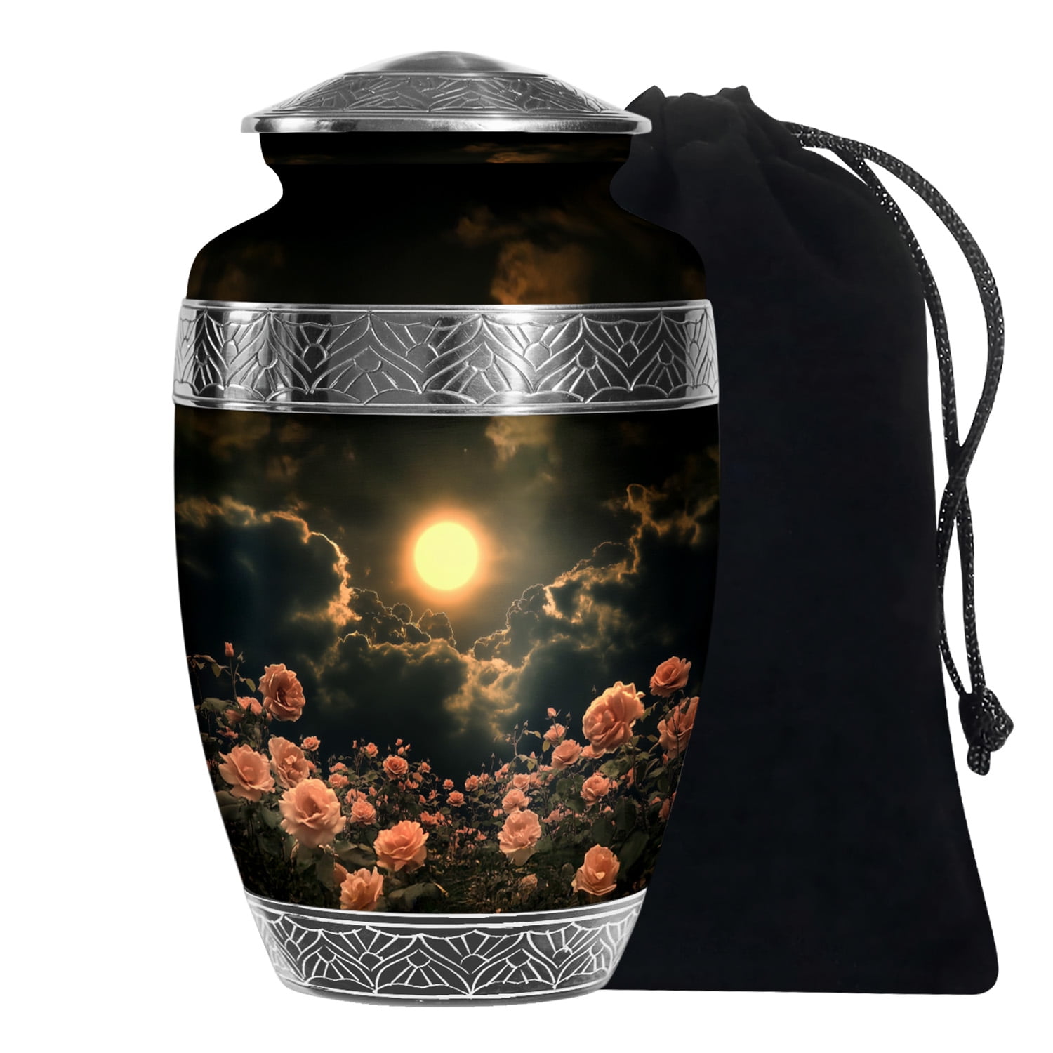 Eclipse Rose Large Burial Urns For Human Ashes Adult Male - Funeral Urn For Human Ashes Female ...