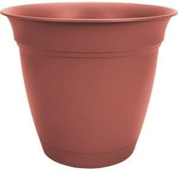 Eclipse Round Planter with Saucer - Outdoor & Indoor Plant with ...