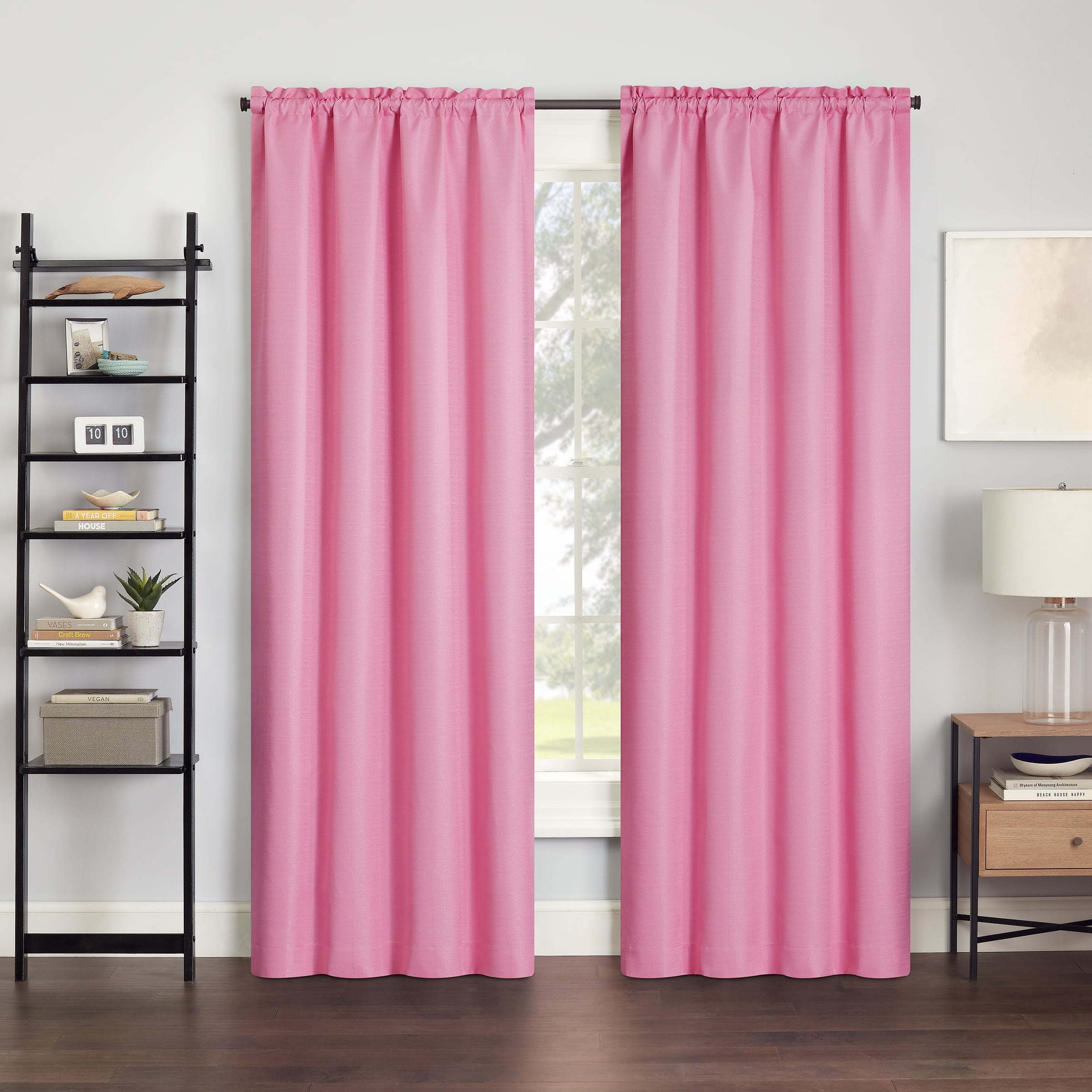Eclipse Samara Solid Color Blackout Rod Pocket Single Curtain Panel ...