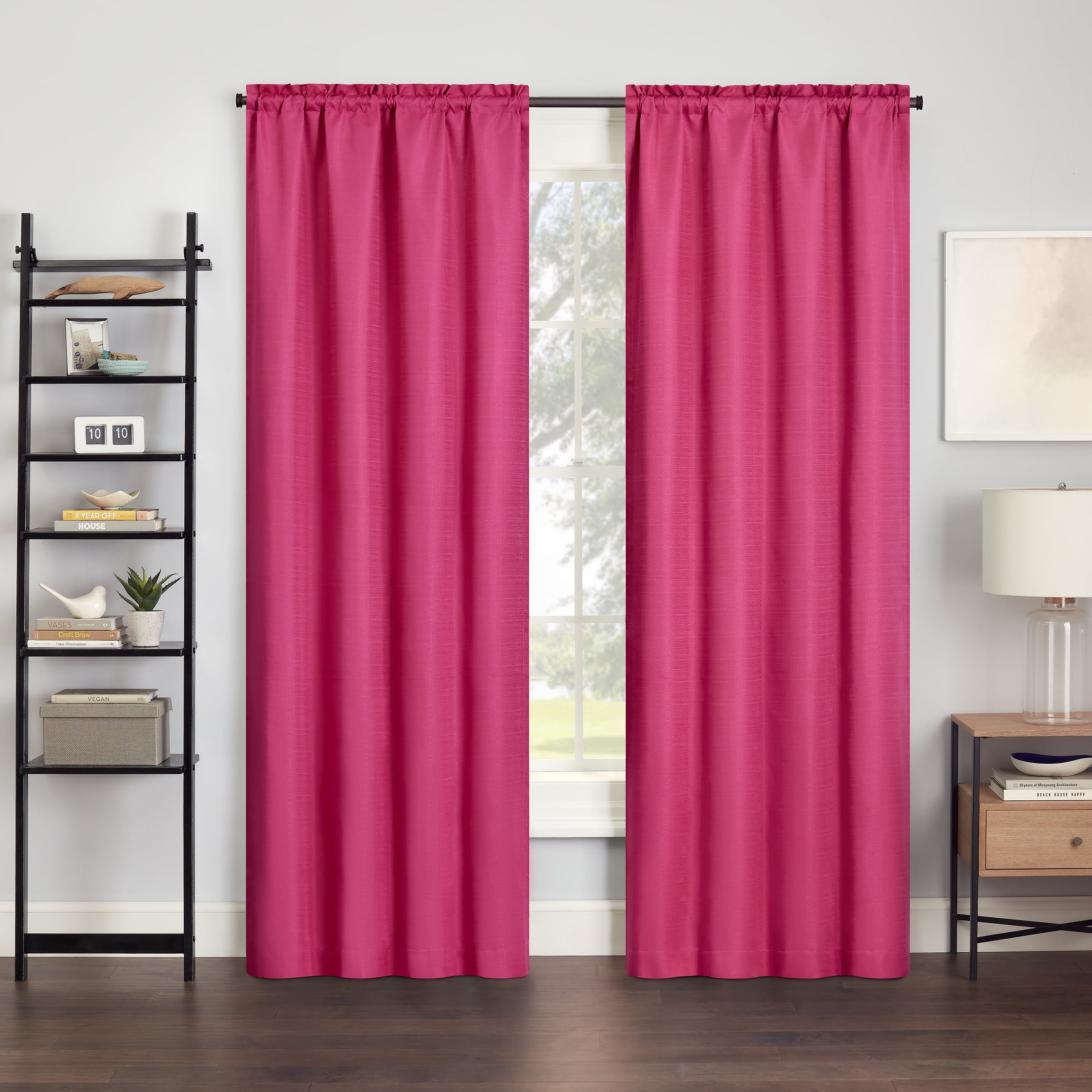 Eclipse Samara Solid Blackout Curtains, Single Curtain Panel, 84 Inch ...