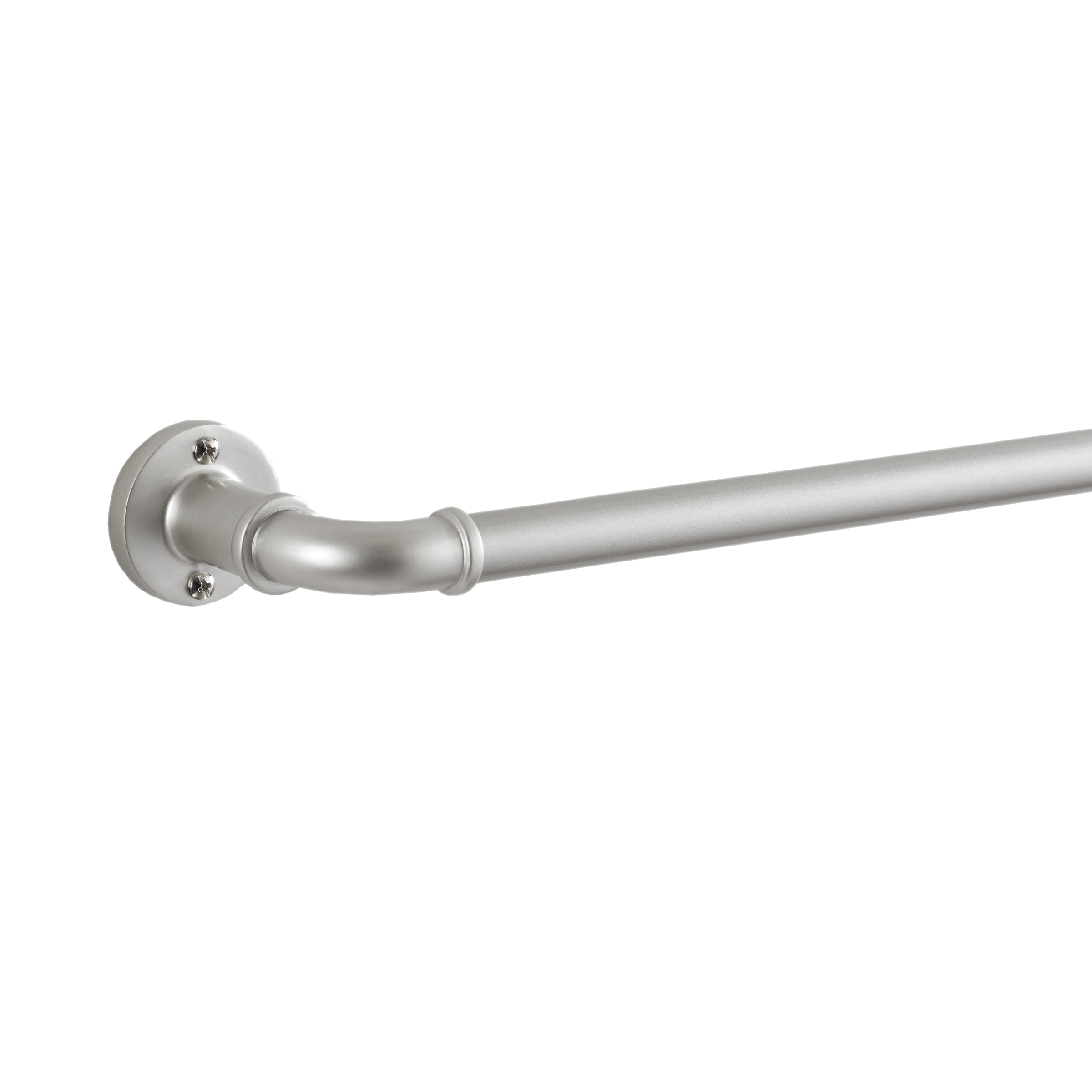 Mainstays 1" Ball Single Curtain Rod, Nickel, 84-120" - Walmart.com