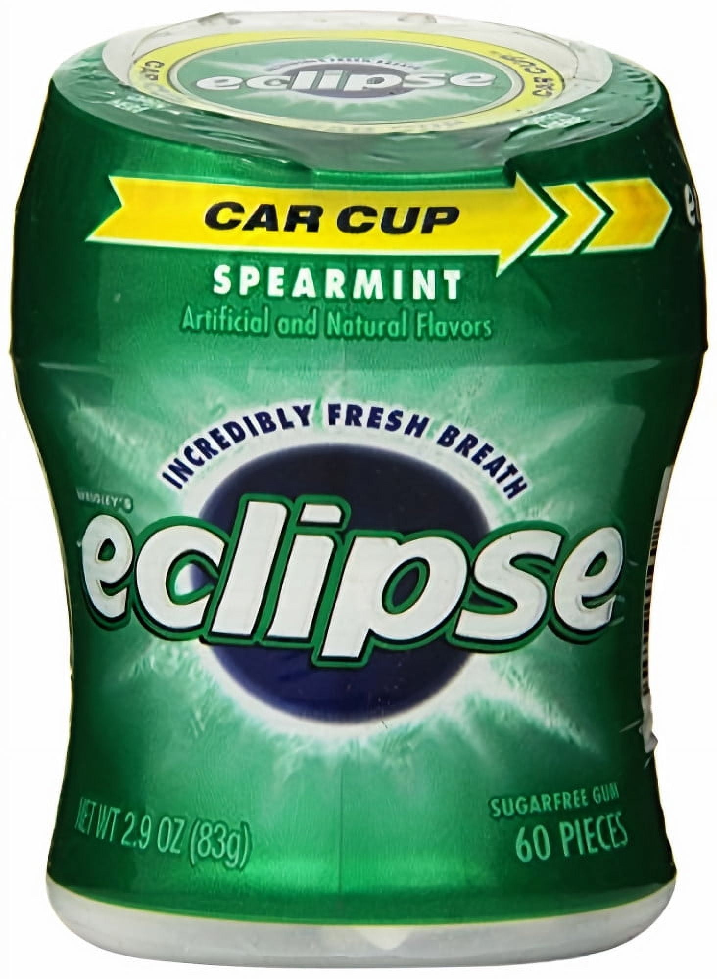 Eclipse Sugar Free Spearmint Gum 2.9 oz (pack of 3) 180 pcs total ...
