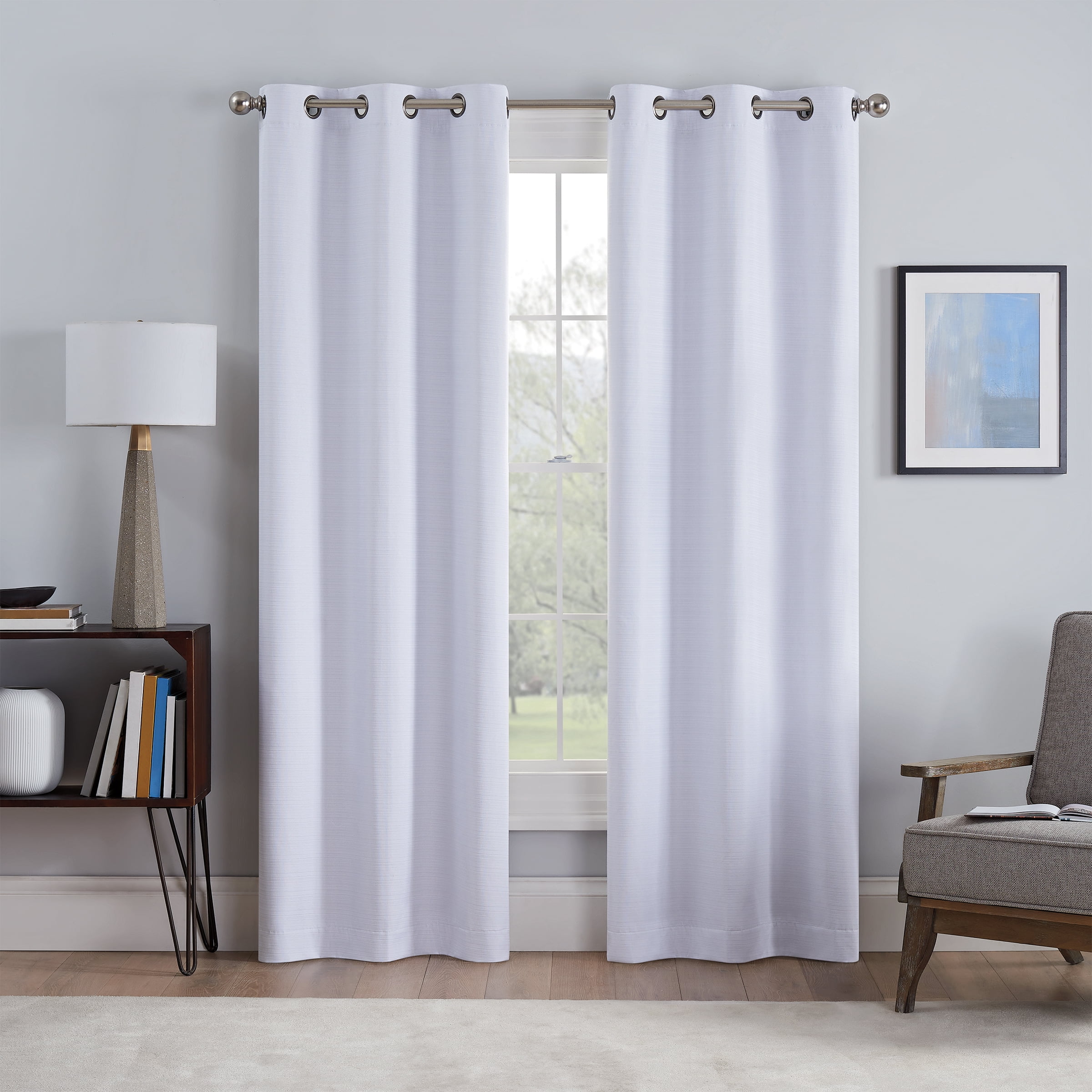 Eclipse Talisa Absolute Zero 100% Blackout 37 x 84 Panel Pair in White ...