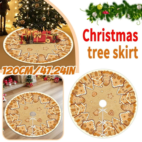EclipseJewels 47 Inch Gingerbread Man Christmas Tree Skirt Craft ...
