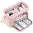 EclipseJewels ANGoo Large Capacity Double-Layer Canvas Pencil Case ...