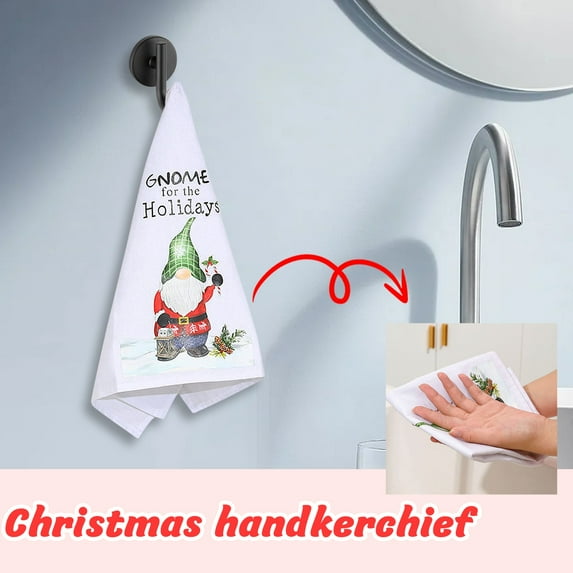 EclipseJewels Christmas Gnome Hand Towels Set, Decorative Kitchen ...