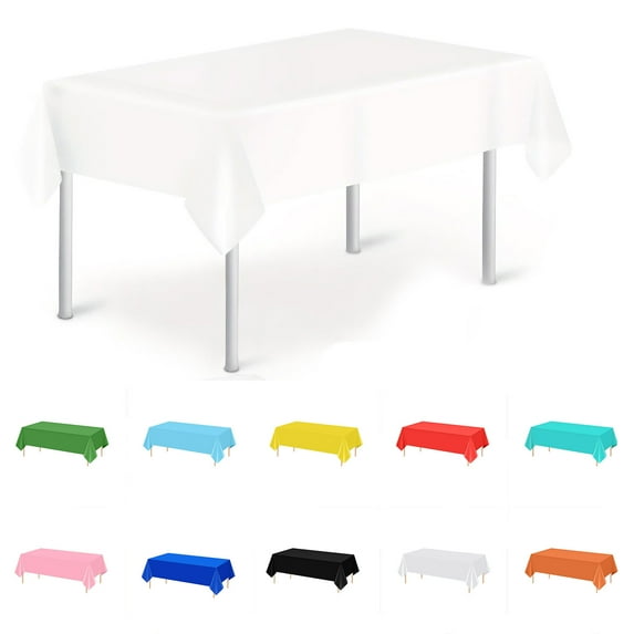 EclipseJewels Disposable PEVA Thickened Plastic Rectangular Tablecloth ...