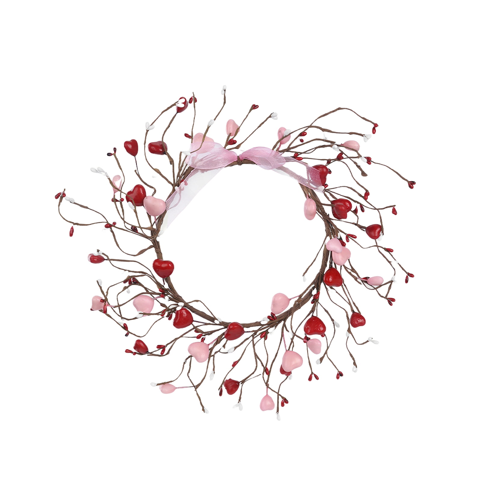 EclipseJewels Heart-Shaped Rose Wreath for Valentine's Day, 12-14 Inch ...