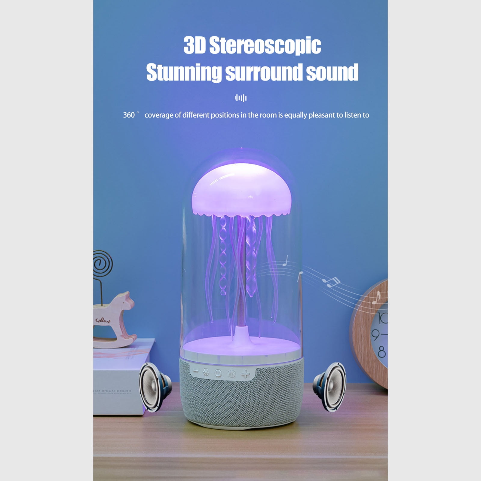 EclipseJewels Jellyfish Lamp with Voice Control & RGB Color Changing ...