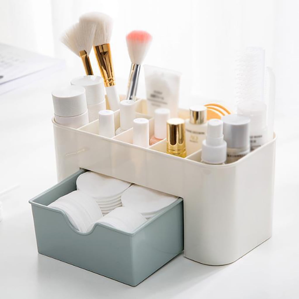 EclipseJewels Plastic Desktop Cosmetic Box with Small Drawer ...