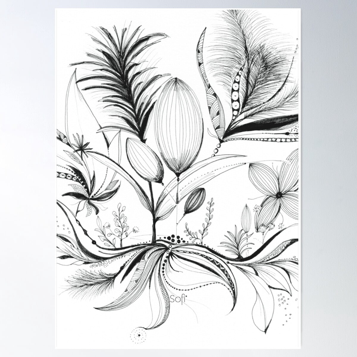 Eclosion... Nature Zentangle I Drawing Illustration Design Floral Art ...