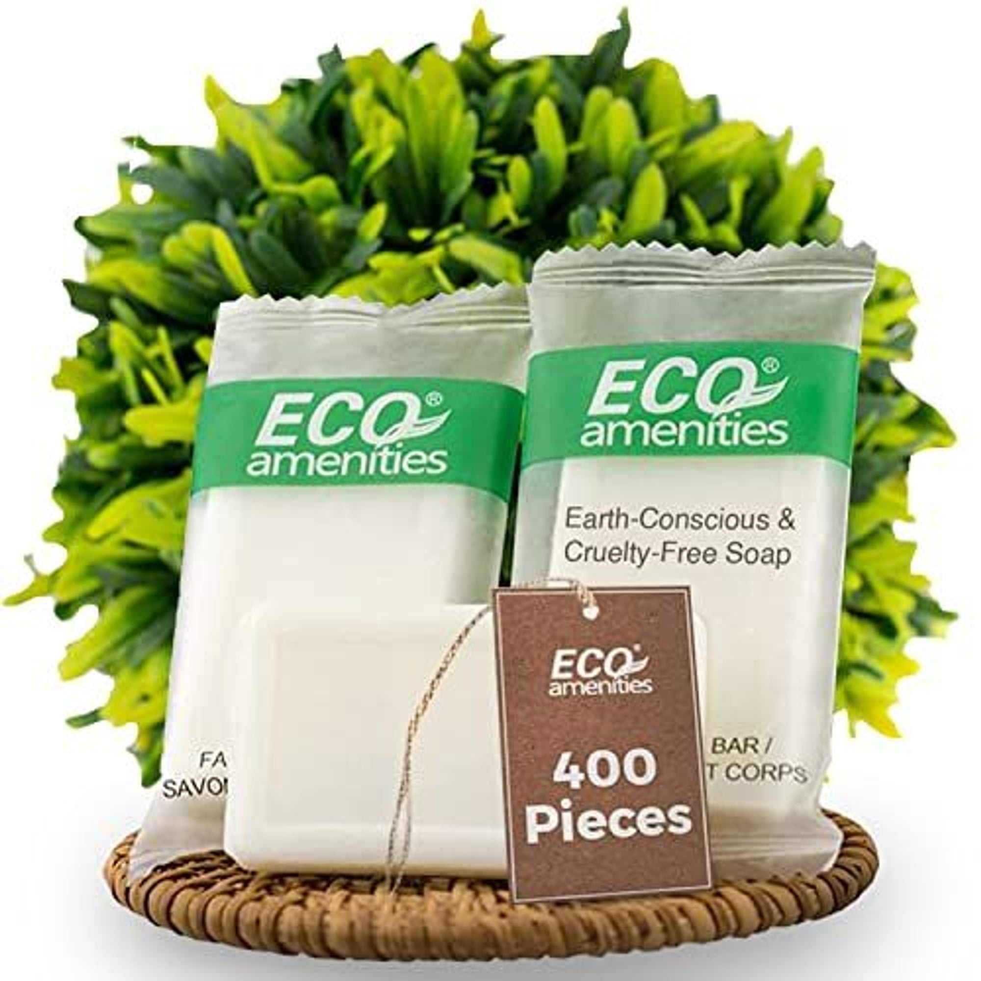 Eco Amenities Bar Soap Bulk - 400 Pack, 0.5 oz Travel Size Soap Bars ...