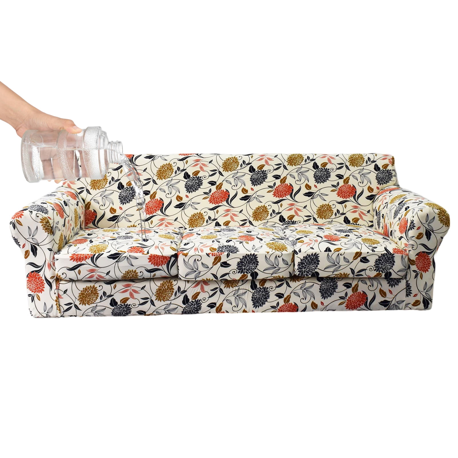 Eco-Ancheng 4 Piece Sofa Cover Stretch Sofa Slipcover Printed Soft ...