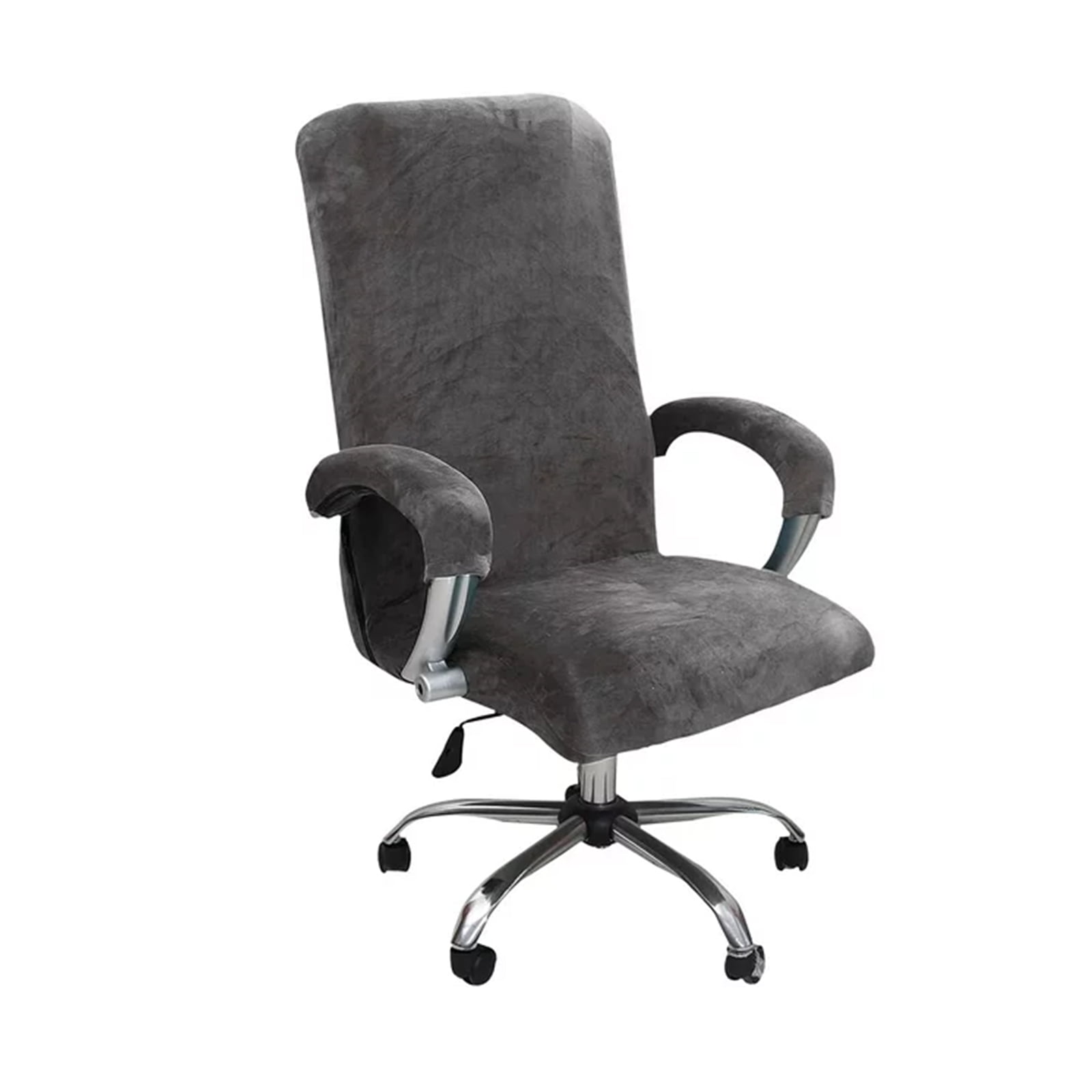 Eco-Ancheng Velvet Office Chair Cover with Arm Covers Stretch Computer ...